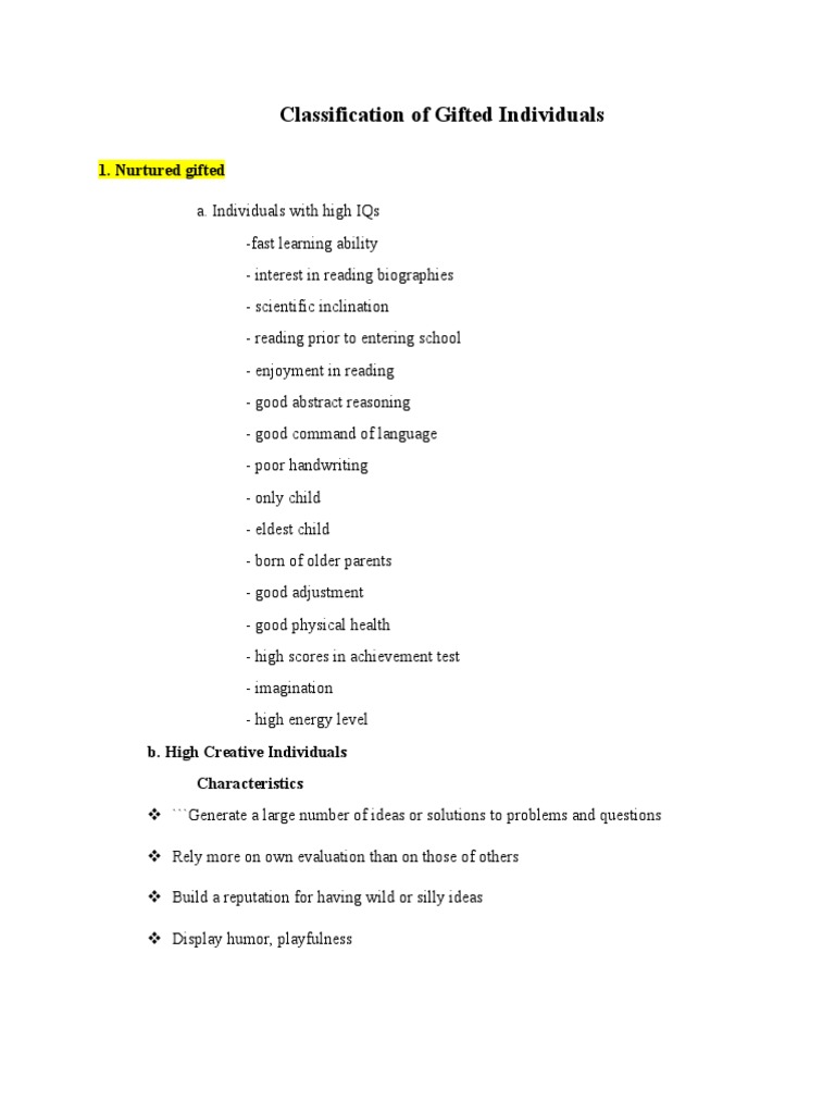 GT Lesson 1 To 7 2ND Version | PDF | Intellectual Giftedness | Gifted ...