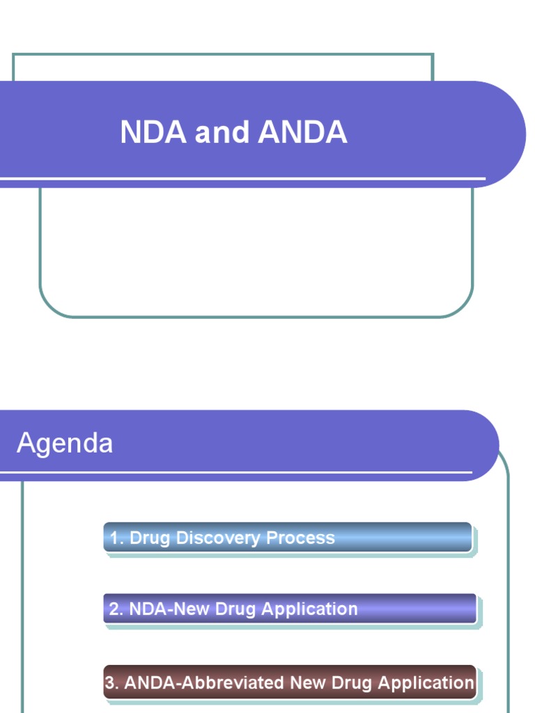 Nda and Anda | PDF | Generic Drug | Pharmaceutics