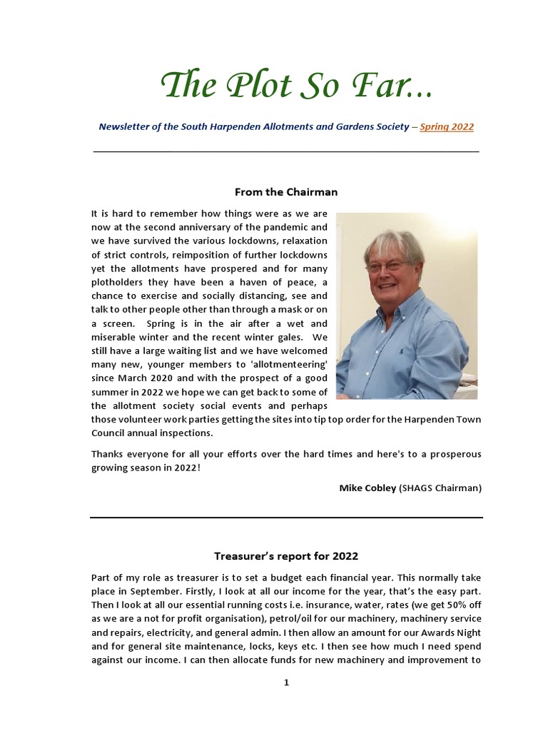 The Plot So Far Spring 2022 | PDF | Soil | Fertilizer