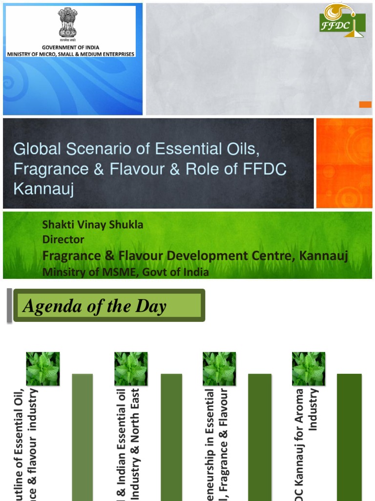 Global Essential Oils Overview & FFDC Role | PDF | Essential Oil | Perfume