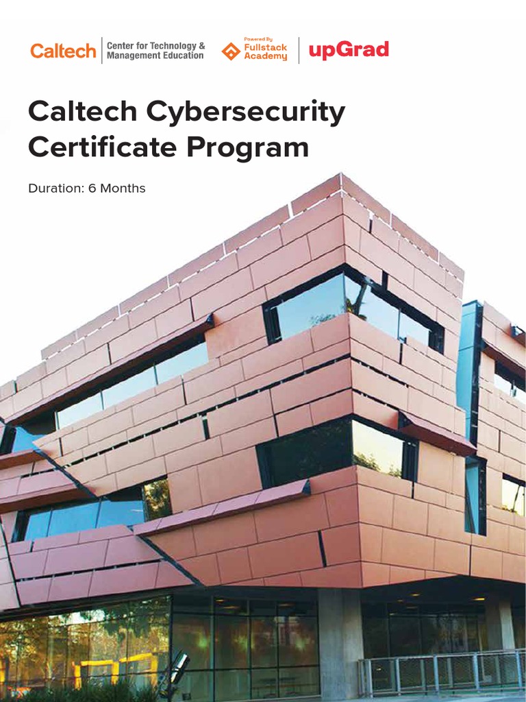 Caltech Cybersecurity Certificate Program: Duration: 6 Months | PDF ...