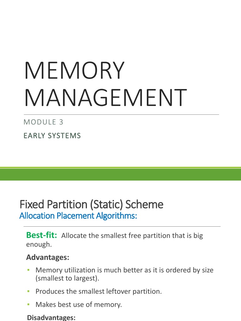 Module3 - Fixed Partitions - Best Fit | PDF | Computer Programming ...