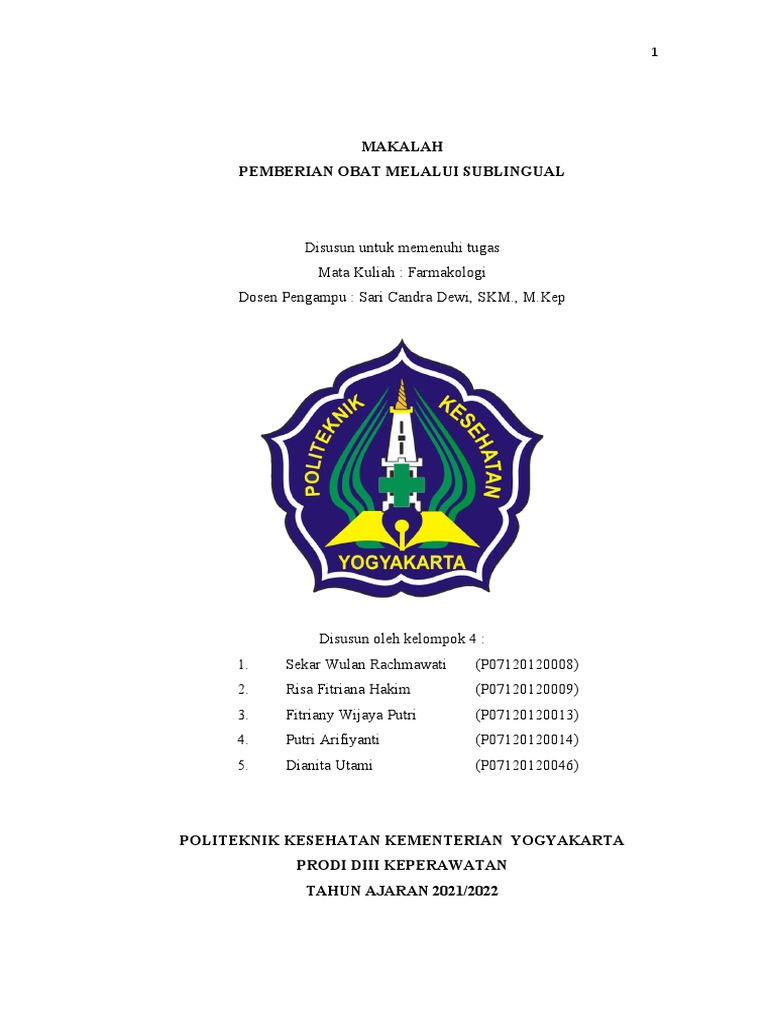 Materi PPT Obat Sublingual | PDF