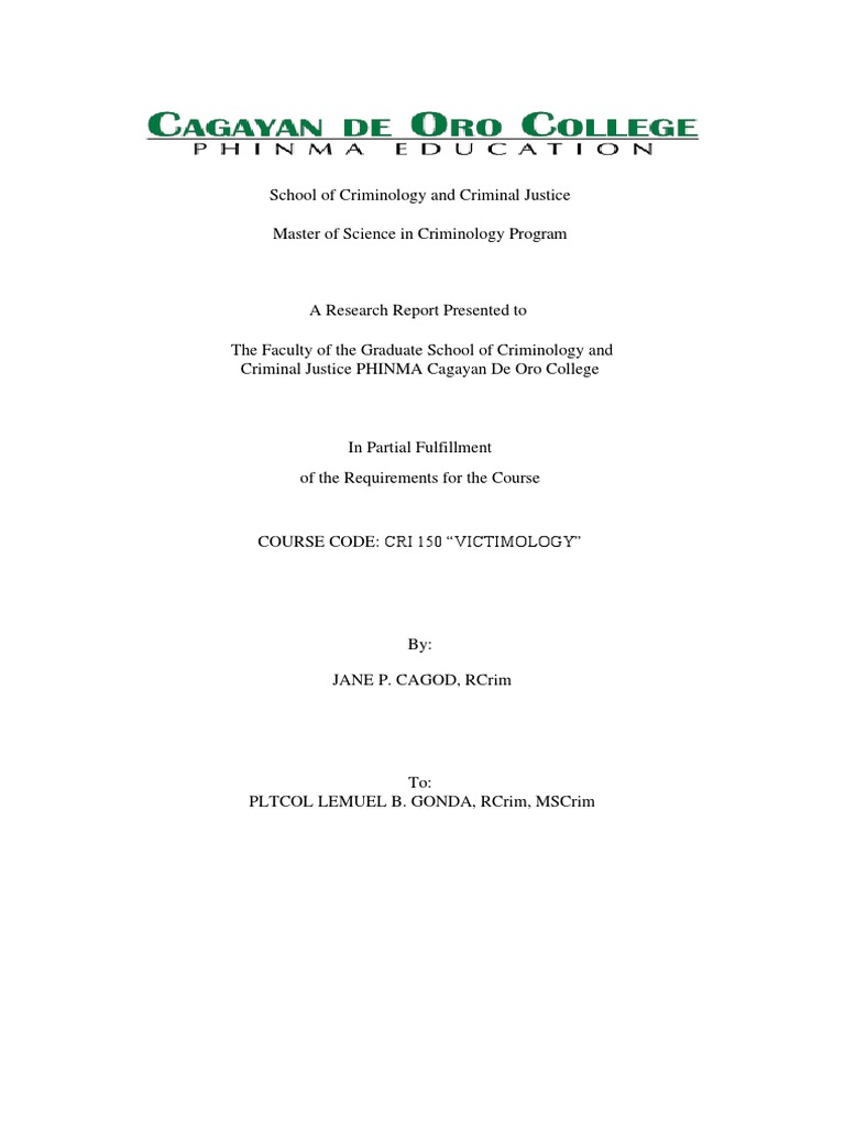 Understanding Victimology and Types | PDF | Victimology | Theory