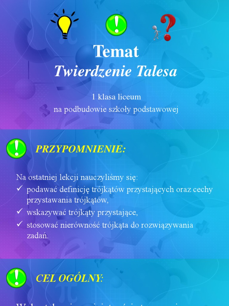 3 Twierdzenie-Talesa | PDF