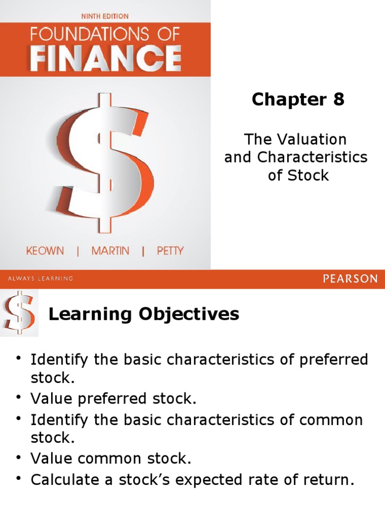 The Valuation and Characteristics of Stock | PDF | Preferred Stock | Stocks