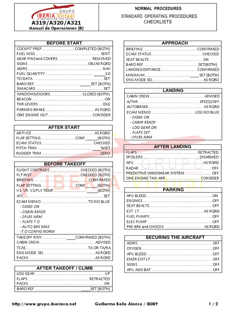 Approach Before Start: Manual de Operaciones (B) | PDF | Transport ...