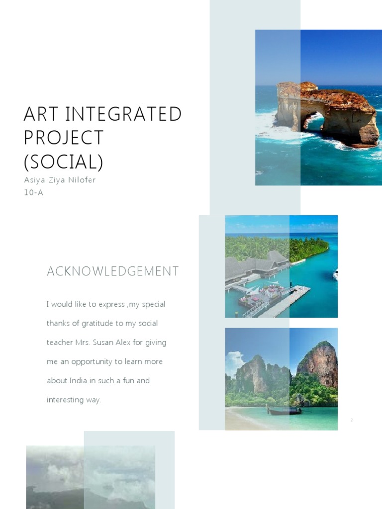 Art Integrated Project: Andaman & Lakshadweep | PDF