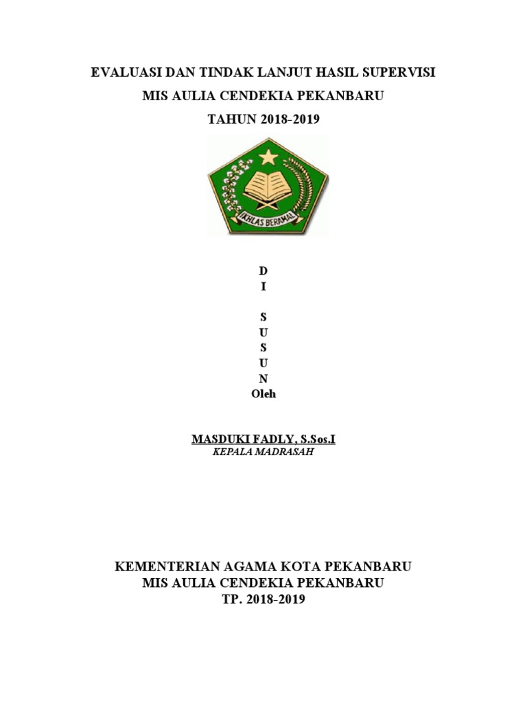 Evaluasi Dan Tindak Lanjut Hasil Supervisi | PDF