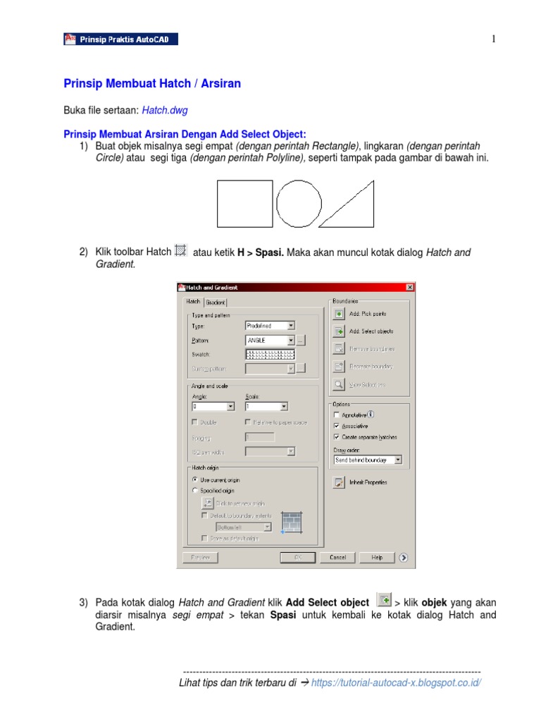 017 Prinsip Membuat Hatch - Arsiran | PDF