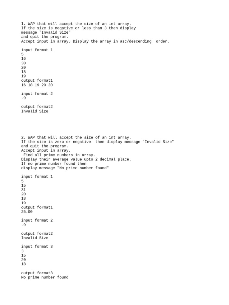 Sample Questions For Mock Practise Assessment Pdf String Computer Science Programming
