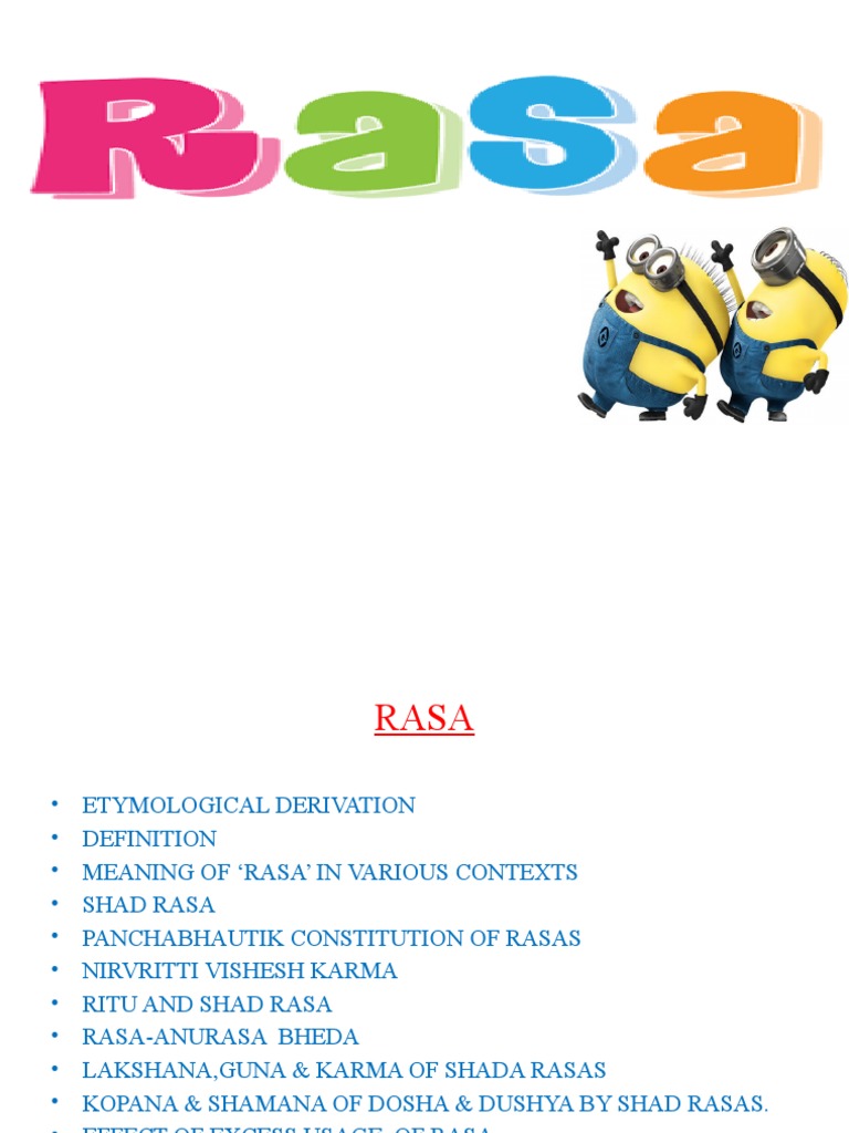 RASA | PDF | Alternative Medicine | Sanskrit