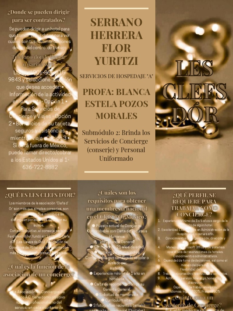 Les Clefs D'or | PDF