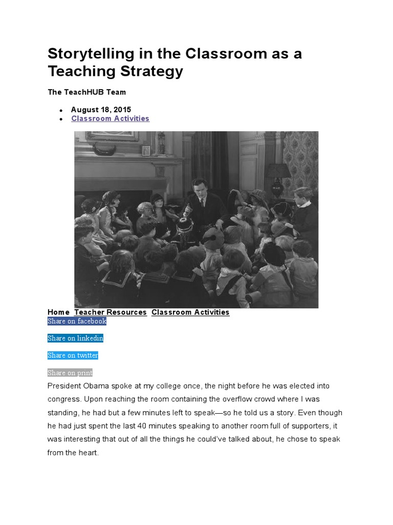 Notes For Storytelling | PDF | Storytelling | Narrative