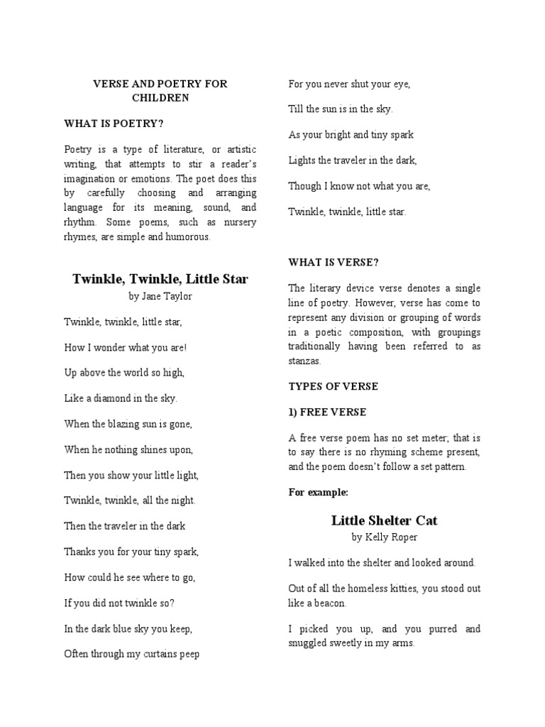 VERSE AND POETRY (Cheat Sheet) | PDF | Poetry | Metre (Poetry)