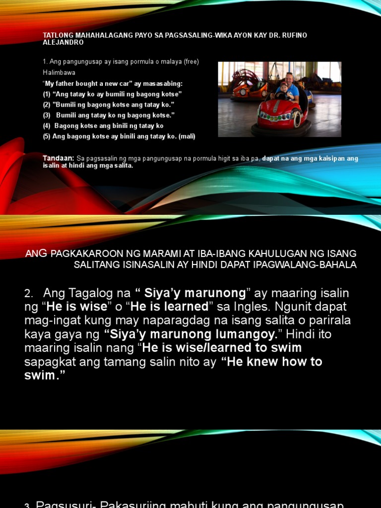 Tatlong Mahahalagang Payo Sa Pagsasaling Wika Ayon Kay Dr..Hunyo 14 19 ...