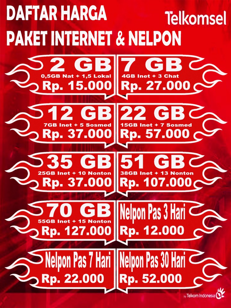 Daftar Harga Paket Telkomsel | PDF
