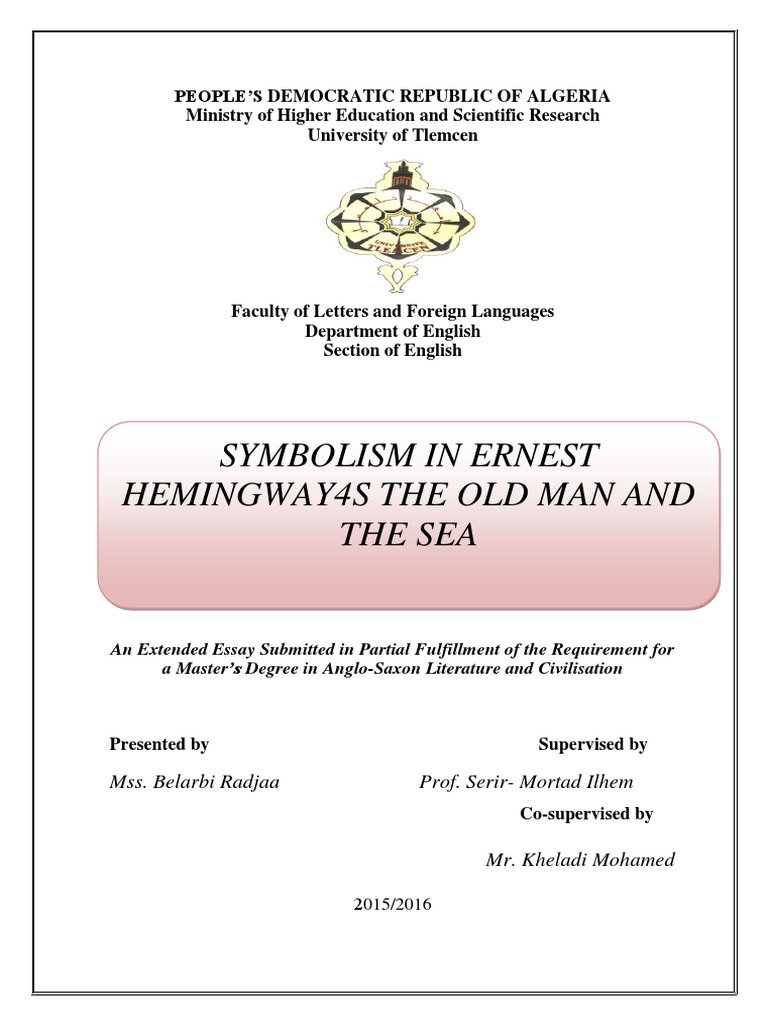 Symbolism in Old Man and The Sea | PDF | Symbolism (Arts) | Ernest ...
