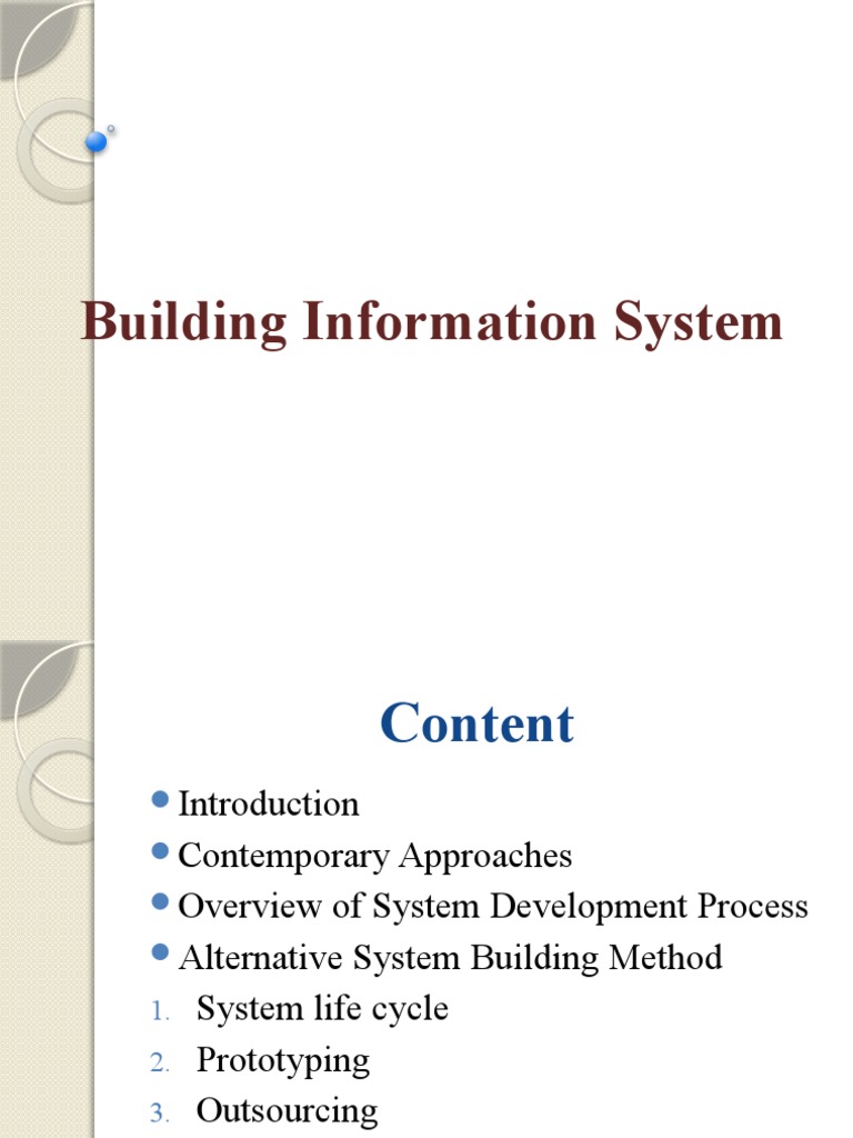 Building Information System | PDF | Information System | Prototype