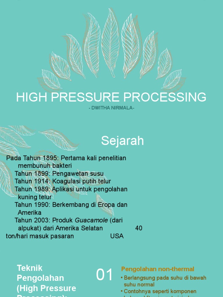 Teknologi High Pressure Processing | PDF