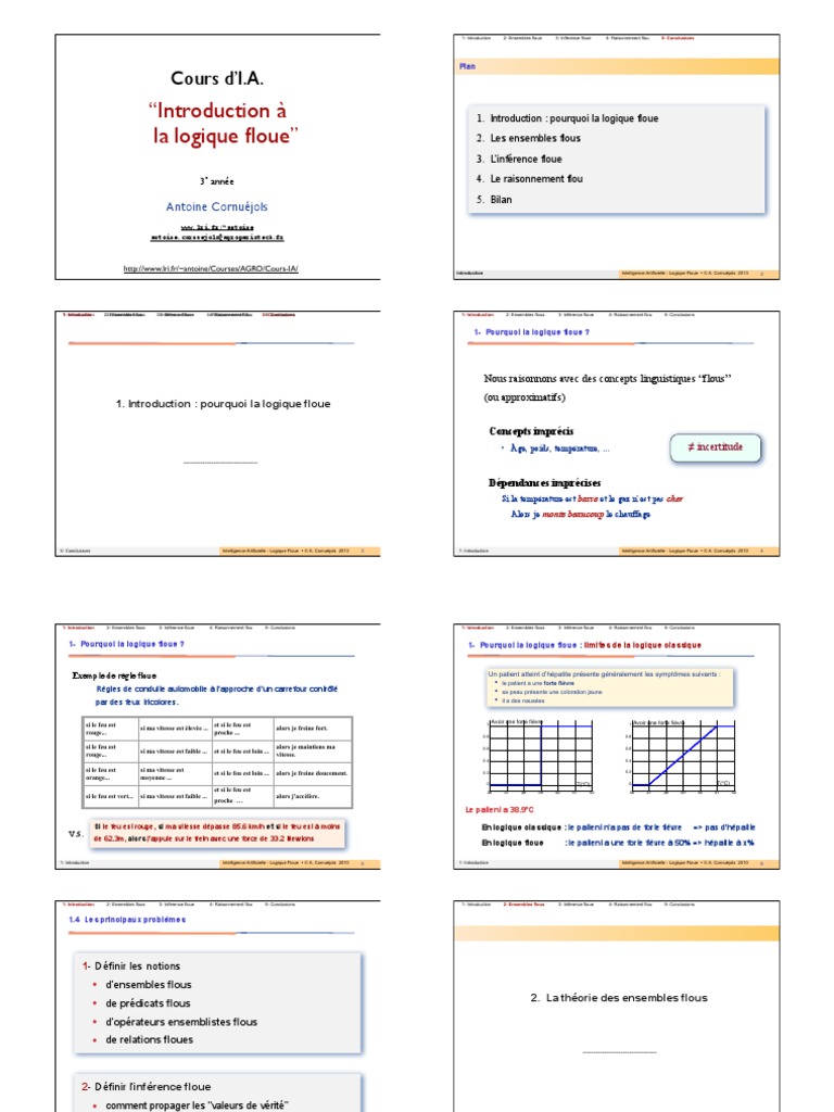Logique Flous | Descargar gratis PDF | Logique floue | Logique