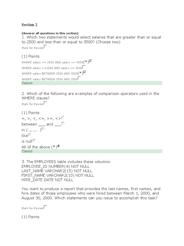 Oracle Database Programming Section 2 Download Free Pdf Computer Science Computer