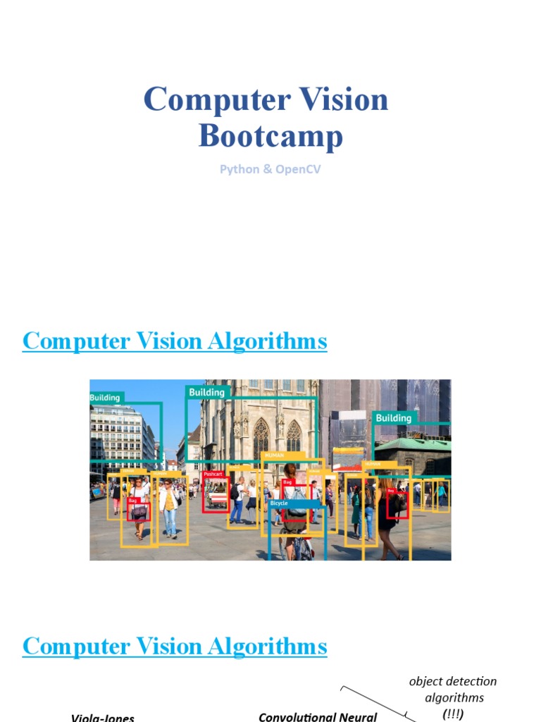 Computer Vision Bootcamp | PDF | Computer Vision | Graphics