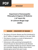 A Description of Homeopathic Miasms | PDF | Homeopathy | Infection