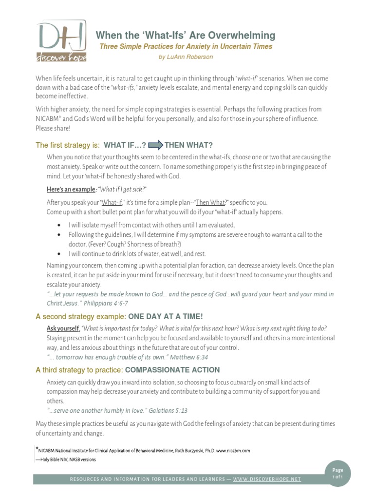 Coping with Uncertainty: Three Simple Strategies for Managing Anxiety ...