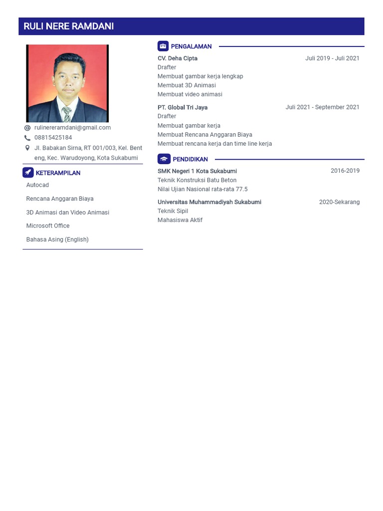 Ruli Nere Ramdani: CV. Deha Cipta Pengalaman | PDF