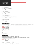 Dosage Calculations Cheat Sheet GOOD TOOL | PDF | Litre | Tablespoon