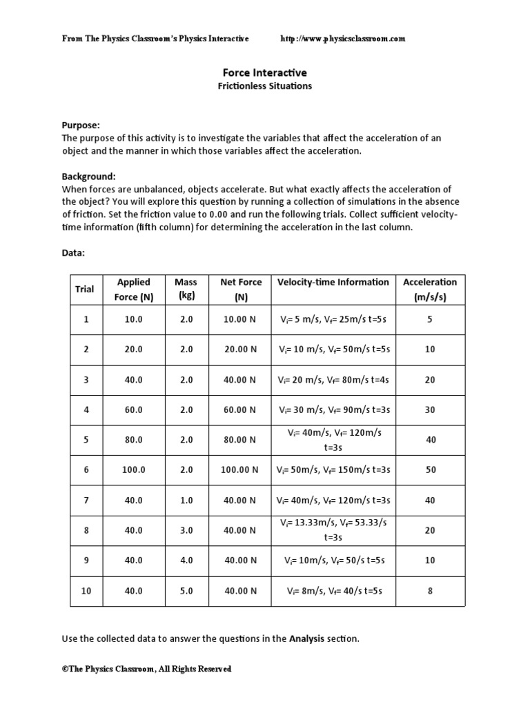 Natsci5 Razon Newtons-Laws-Exercise 1 | PDF | Force | Mass