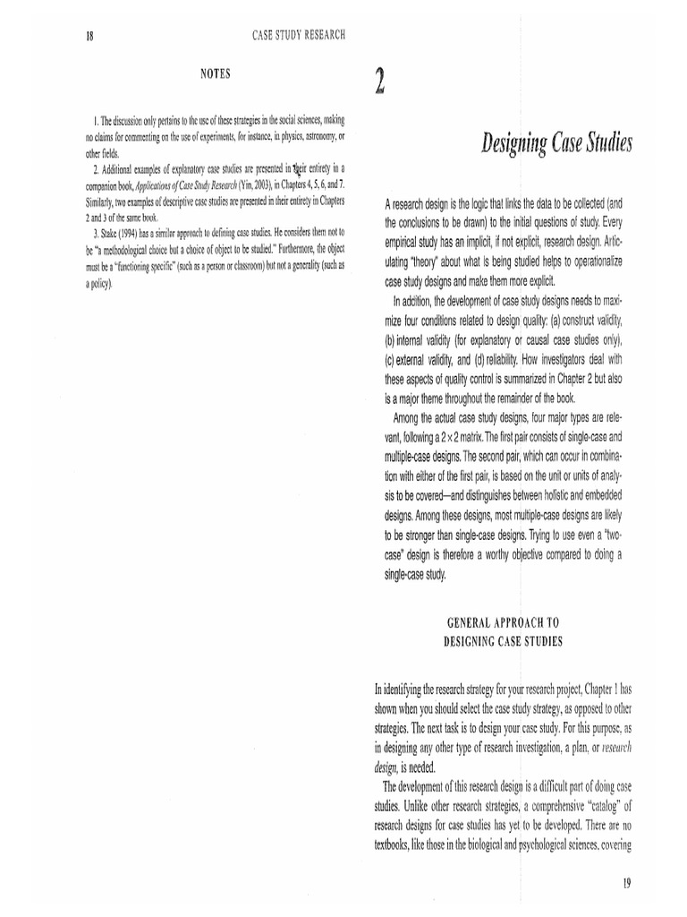 CH 2 - Robert K. Yin-Case Study Research - Design and Methods, Third Edition, Applied Social ...