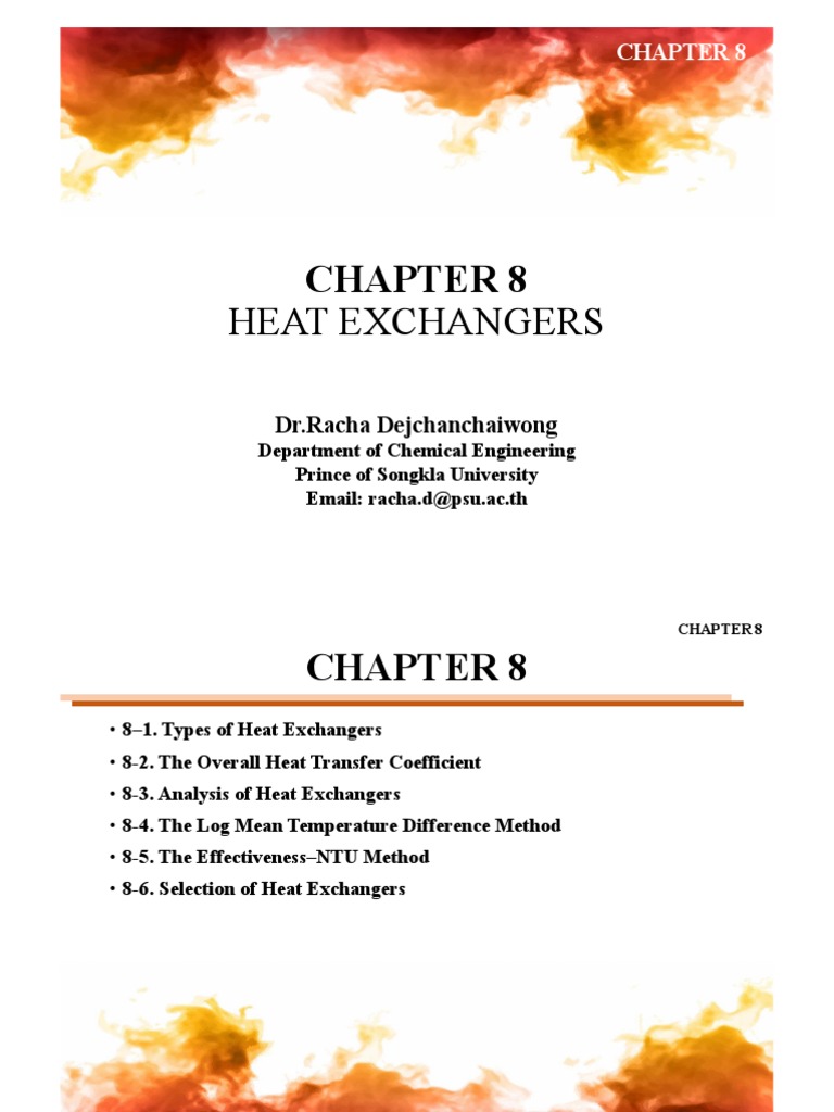 12 Chapter08 Heat Exchanger | PDF | Heat Exchanger | Heat Transfer