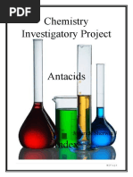 Chemistry Project: Comparitive Study of Commercial Antacids | PDF ...