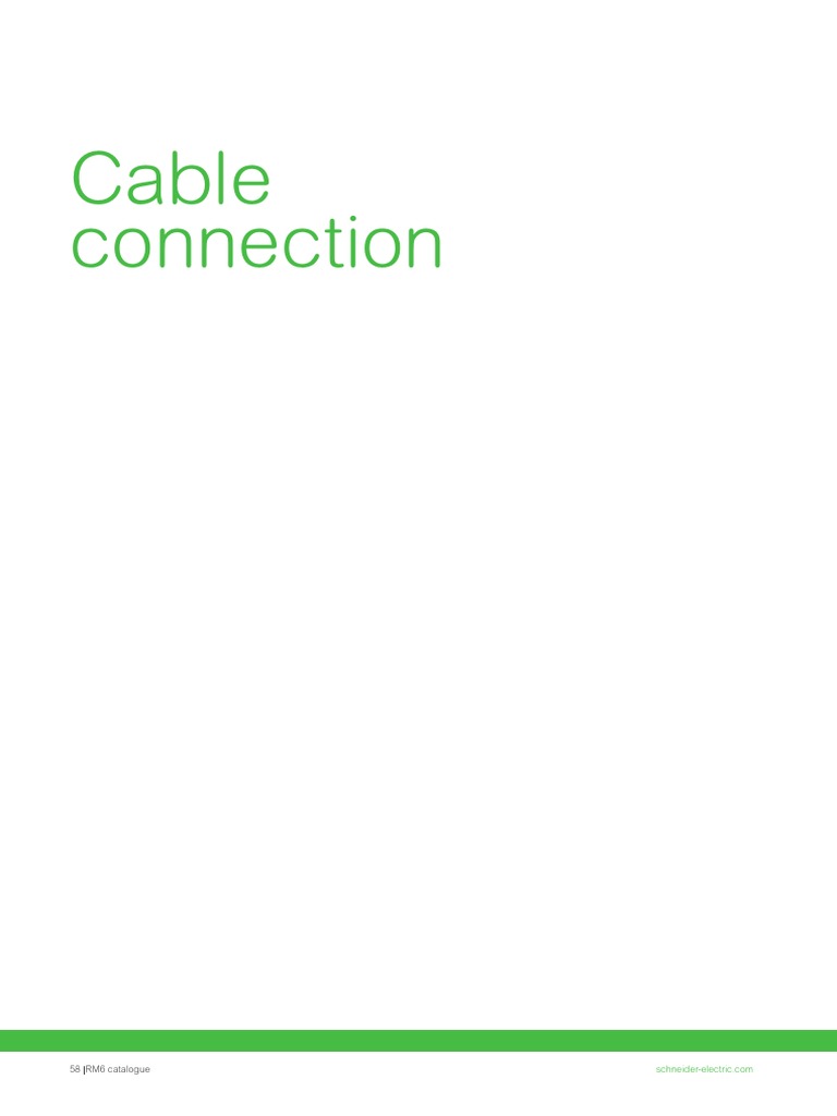 RM6 Cable Connection Guide | PDF | Electrical Connector | Equipment