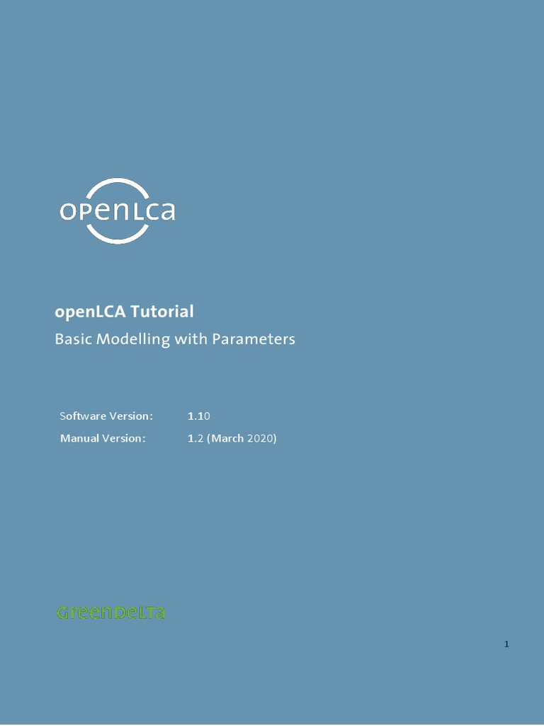 Tutorial Open LCA | PDF | Life Cycle Assessment | Parameter (Computer ...