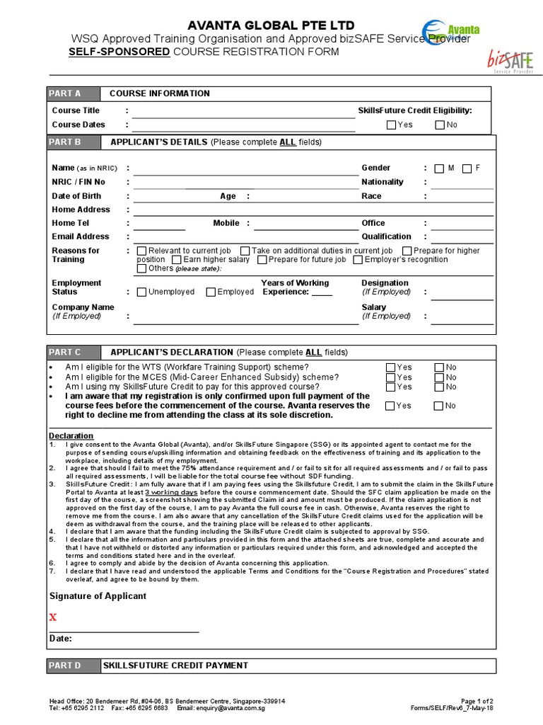 TPG AG - Self SPR Reg Form | Download Free PDF | Government | Justice