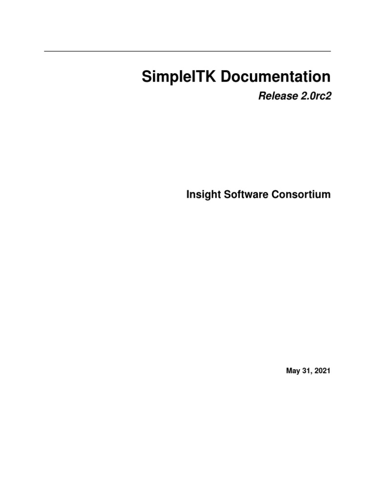 Simple ITK | PDF | License | Computing