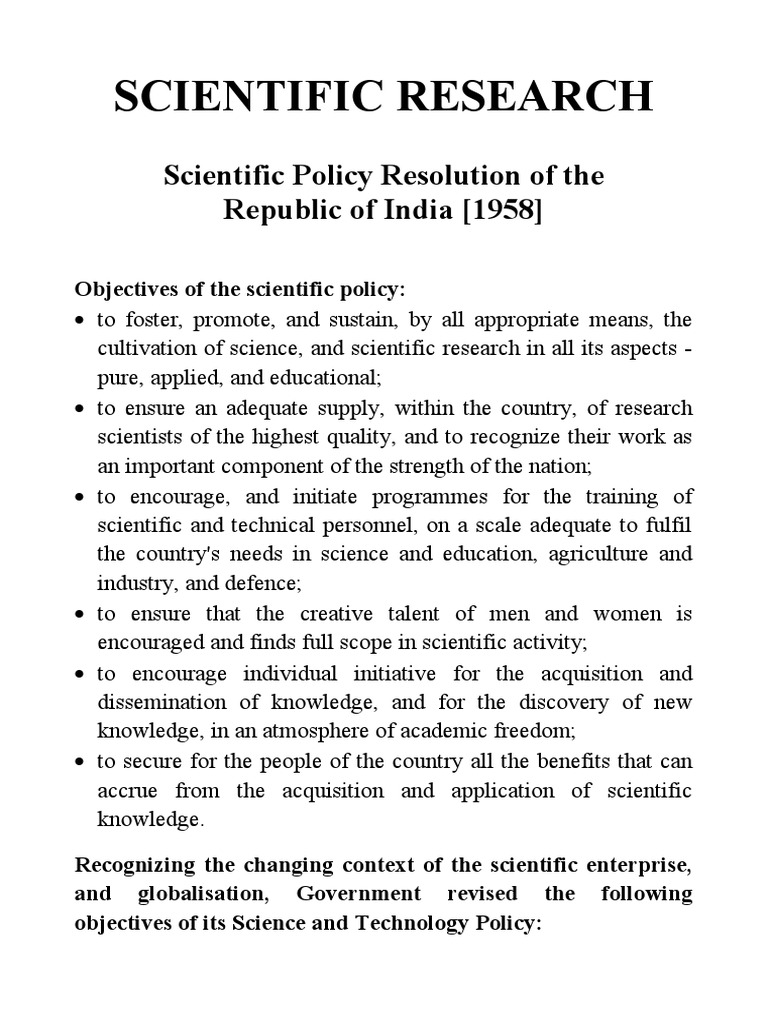 Scientific Research in India | PDF | Science | Intellectual Property
