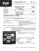 English 7: Summative Test No. 1 Lessons 1 & 2 Listening Strategies ...