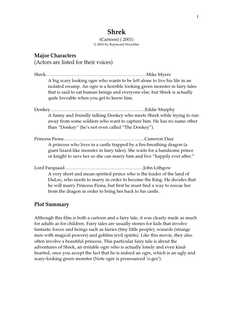 Shrek | PDF