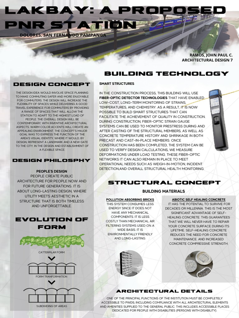 LAKBAY A Proposed PNR Station | PDF | Concrete | Materials
