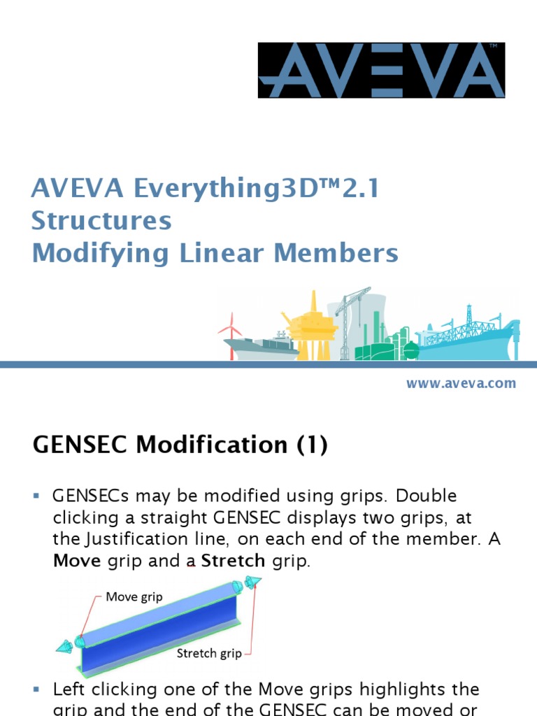 Everything3D™ (2.1) Structural Modelling - Modifying Linear Members ...