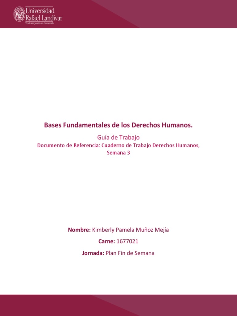 Guía de Trabajo 3 DDHH | PDF | Pobreza | Pobreza e indigencia
