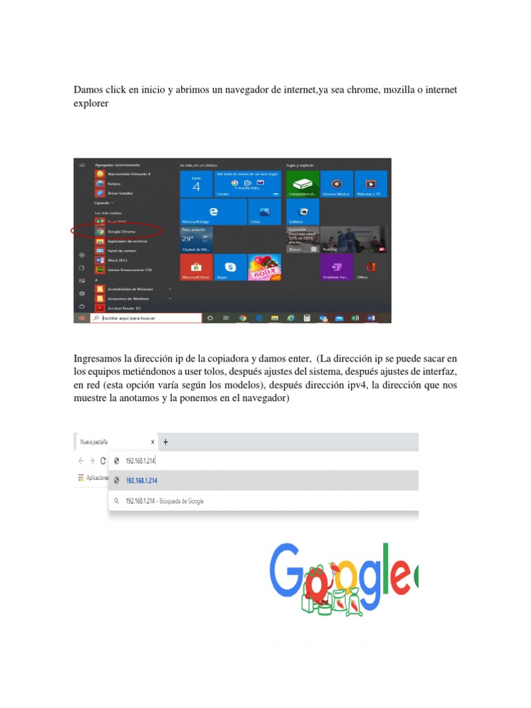 Manual para Cambiar Configuracion de Escaner | PDF