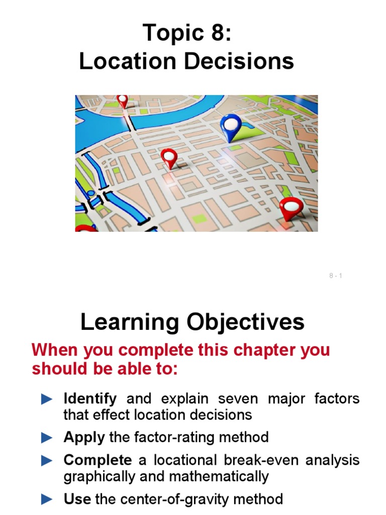 Topic 8 - Location Decision | PDF | Labour Economics | Geographic ...