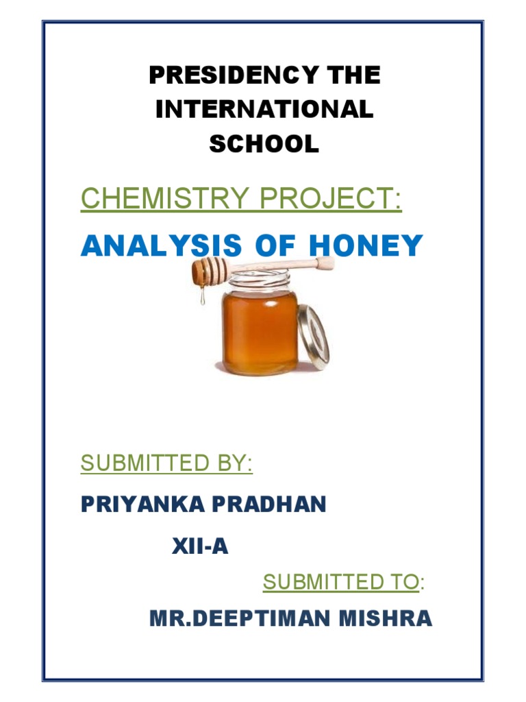 Chemistry Project:: Analysis of Honey | PDF | Honey | Magnesium