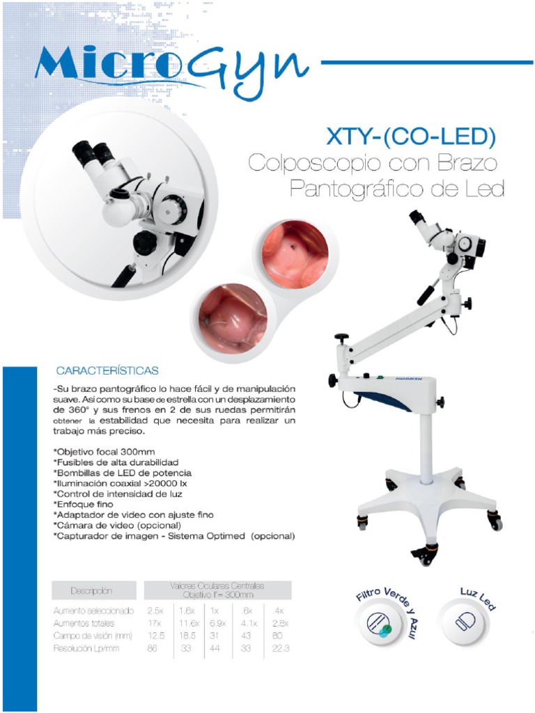 Colposcopio CO-LED1 Microgyn | PDF