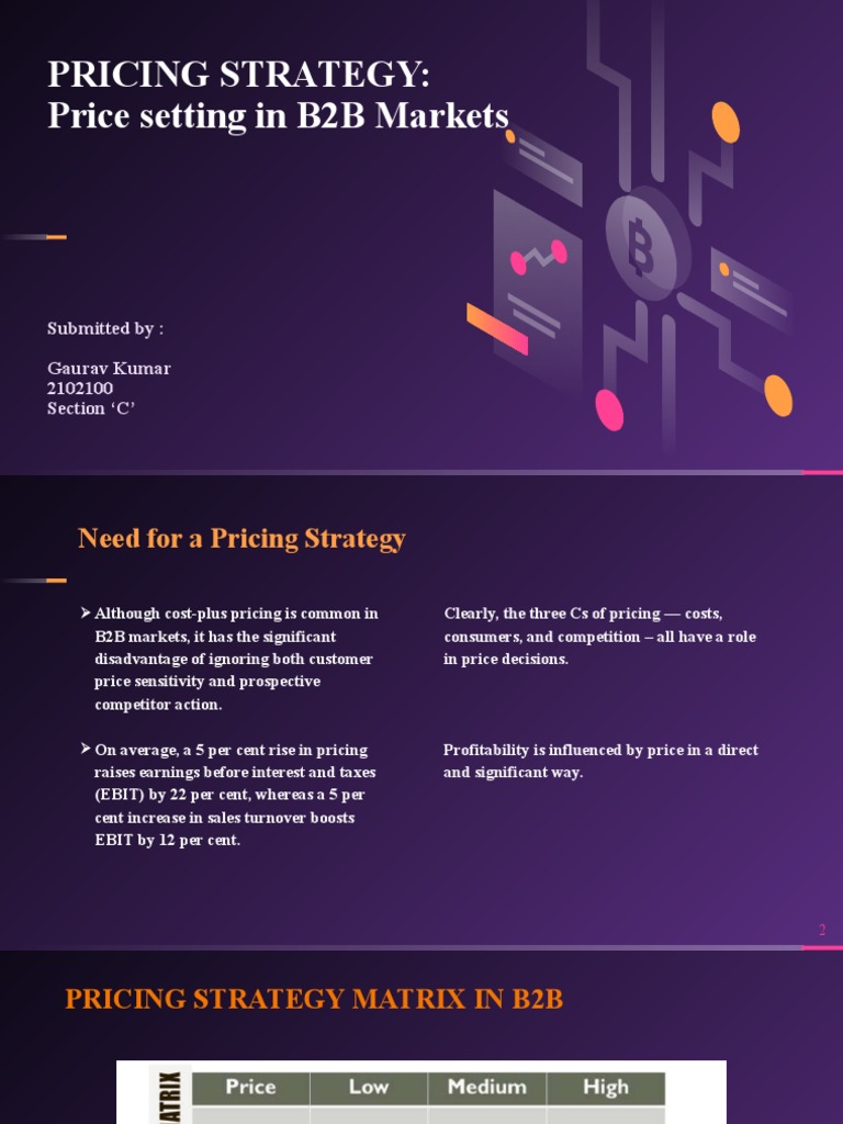 B2B Pricing Strategy | PDF | Pricing | Business Economics